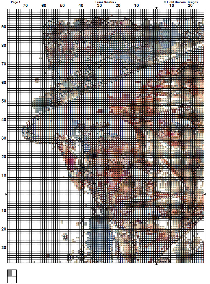 Frank Sinatra 2- Cross Stitch Pattern - Instant Download