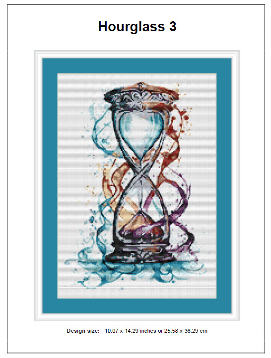 Hourglass 3 - Cross Stitch Pattern - Instant Download