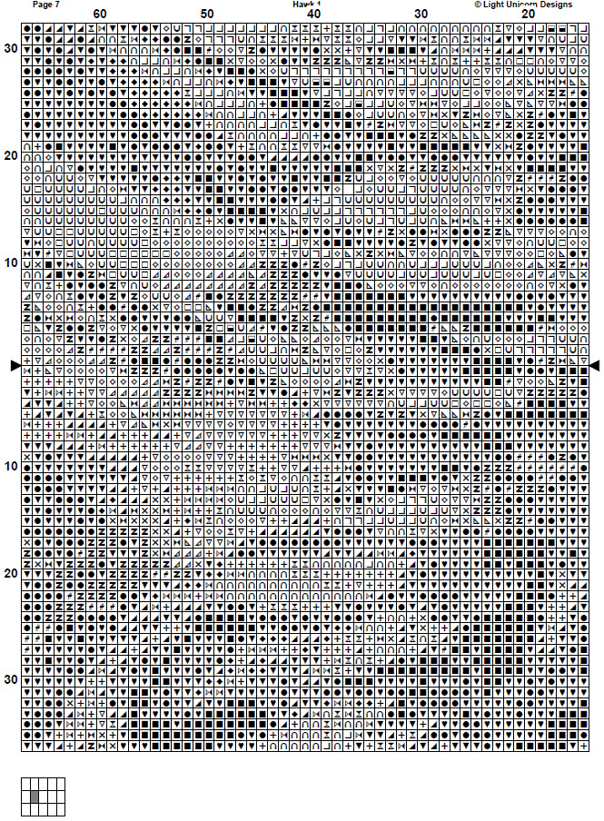 Hawk 1 - Cross Stitch Pattern - Instant Download